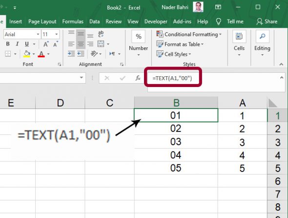 آفیس باز | عدد صفر در اکسل ، نمایش 0 قبل از اعداد و عدم نمایش آن در اکسل